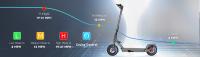 China B19 10''*2.5 630W Mini Electric Folding Scooter with LCD Rear Shock Absorberr 36v Foldable Bike Featuring Lithium Battery Supply for sale
