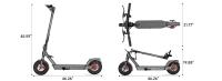 China B19 10''*2.5 630W Mini Electric Folding Scooter with LCD Rear Shock Absorberr 36v Foldable Bike Featuring Lithium Battery Supply for sale