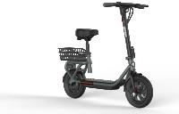 China 12-inch Foldable Electric Scooter with Front & Rear Dual Suspension, Rear Seat & Cargo Basket for Commuting & Shopping for sale