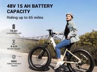 China 48V 26 Inch Fat Tire Electric Bike for City Commuting & Off-Road with Long Range for sale