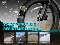 China 48V 26 Inch Fat Tire Electric Bike Powerful Motor Off-Road & City Commuter E-Bike Long Range Lithium Battery Pedal Assist for sale