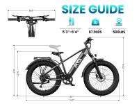 China 48V 26 Inch Fat Tire Electric Bike Powerful Motor Off-Road & City Commuter E-Bike Long Range Lithium Battery Pedal Assist for sale