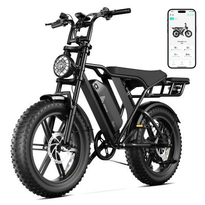 China EU Stock R002 Pro DDP Delivery 20A Lithium Battery 105km Electric Fat Tyre Hybrid Cycle Rear Hub Motor Brushless Disc Brakes for sale