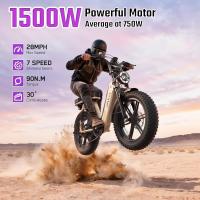 China High Quality 750w 1000w 1200w 1500w Electric Bike 20 Inch Mountain Electric Bike for Outdoors for sale