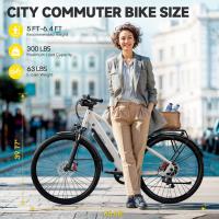 China TST C624 500W/750W Motor Adults Electric City Bike 36V/10.4Ah Removable 37km/h 7-Speed City Ebike 26