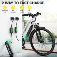 China TST C624 500W/750W Motor Adults Electric City Bike 36V/10.4Ah Removable 37km/h 7-Speed City Ebike 26