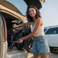 China F00C 20''*4.0 750W Brushless Electric Bike Rear Hub Motor 36v Moped-style Fat Tire Integrated Battery Power Supply Lithium for sale