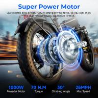 China Yeestep F00C Foldable Fat Tire Ebike Front and Rear Mechanical Breaking Systems Super Power Motor Fat Bike for sale