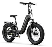 China Electric Folding Bike 48V 750W 20x4.0 Fat Tire E-bike Lockable Suspension  Urban Foldable Bicycle for sale