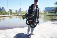 China 2024 Best Price 14-inch Mini Folding Electric Bicycle Digital E-bike Smart Electronic Ebike for sale