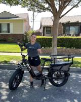 China 20 Inch Fat Tire  Rack for Carrying Goods & Passengers, Powerful Motor, Long Range Long Tail Electric Bike with Cargo for sale