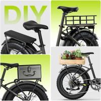 China EU UK Stock  Folding Electric Bike with Suspension Hydraulic Disc Brakes  Range Legal Compliance E-bike Foldable  Bike 250W for sale