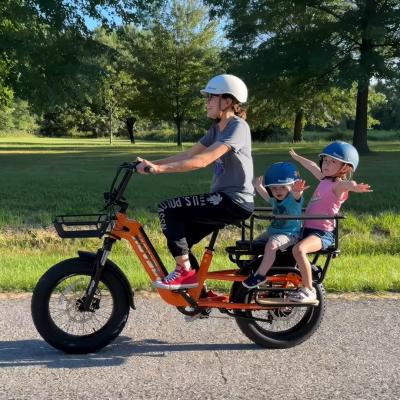 China 2025 Wholesale 750W  48V 15Ah Battery for Grocery Delivery  Family Transportation 20  Fat Tire Long Tail Electric Cargo Bike for sale