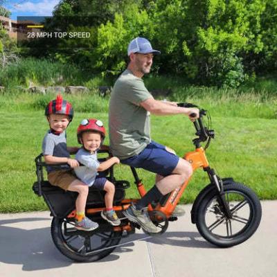 China Cargao Electric Bike EU/UK Stock >60km Range Aluminum 15Ah 20Ah Lithium Battery Fat Tire Legal Off-Road Use Rear Hub Brushless for sale