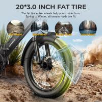China City Commuter Folding Fat Tire Ebike 48V with Removable Battery Step Thru Folding Fat Tire Electric Bike for sale