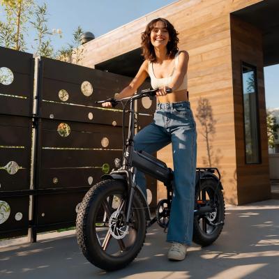 China Folding Portable Fat Tire Ebike for Travel, RV and Camping Trips  Fat Tire Electric Bike Folding for Easy Storage for sale