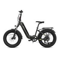 China European Warehouse 20 Inch Yeestep 7 Speed 48v Lithium Folding Green Electric City Bike Fat Tire Ebike for sale