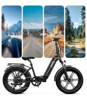 China EU Warehouse Yeestep 20*4 Inch Folding Electric City Bike Lithium Battery Electric Bicycle Ebike folding Electric Bicycle for sale