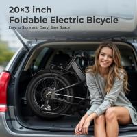 China EU UK Stock  Folding Electric Bike with Suspension Hydraulic Disc Brakes  Range Legal Compliance E-bike Foldable  Bike for sale