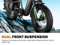 China 20 Inch Fat Tire  Rack for Carrying Goods & Passengers, Powerful Motor, Long Range Long Tail Electric Bike with Cargo for sale