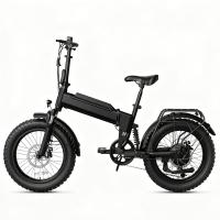 China Yeestep F00C Customized 20'' 4.0 Fat Tire Electric Folding Bike Electric Fatbike Small Electric Dirt Bike Folding Electric Bike for sale