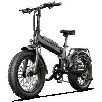 China Yeestep F00C Customized 20'' 4.0 Fat Tire Electric Folding Bike Electric Fatbike Small Electric Dirt Bike Folding Electric Bike for sale