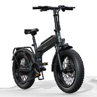 China Yeestep F00C Customized 20'' 4.0 Fat Tire Electric Folding Bike Electric Fatbike Small Electric Dirt Bike Folding Electric Bike for sale