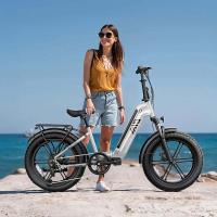 China EU Stock Free Shipping 25km/h 250W Brushless Motor Mini Folding Electric Bike 20inch Steel Frame Foldable E Fatbike Hybrid Ebike for sale