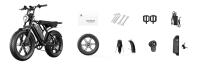 China EU/UK Stock Dual Motor 1200W Electric Bike Fat Tire Hydraulic Disc Brakes Suspension Legal Off-Road Use 60km Range Per Steel for sale