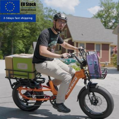 China Family Use  Electric Cargo Bike for 2-3 Kids & Pet Seats, Large Capacity Electric Cargo Trike for Adult for sale