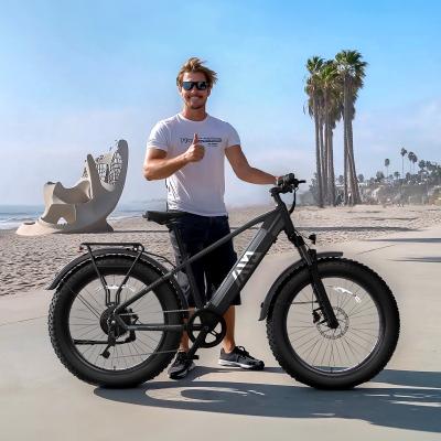 China F612 48V 26'' Lightweight Metal Frame City E-Bike 1200W Motor 80km Range 7 Speeds Lithium Battery Power Rated Tire for Commuting for sale