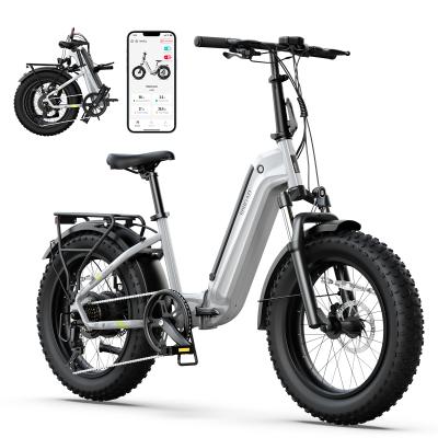 China Yeestep 48V 25km/h Foldable Electric Bike Fatbike Electric Folding Bike with 15Ah Battery 250W Light Steel Frame Electric Cycle for sale