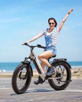 China 48V 26'' Lightweight Metal Frame Step-Thru City E-Bike 1300W Rear Hub Motor 80km Range Rated Tire for Commuting for sale