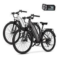 China 26'' Step-Thru Commuting E-Bike 36V 800W Motor 60km Range Lightweight Metal Frame 7 Speed Lithium Battery 750W Motor 7 Speed for sale