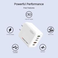 China Yeestep E-bike 120W Wall Charger 3USB + 2C Plastic Fast Charging Adapter for Android Phones EU/UK/US for sale