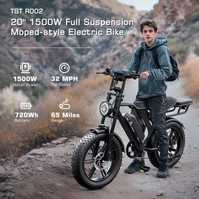 China For UL CE Certified Electric City Bike for Adults V8/V20 Compatible 15/20AH Removable Lithium Battery Fat Tire Rear Hub Motor for sale