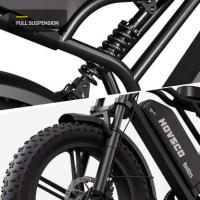 China 750W  1500W Fat Tire Electric Dirt Bike 48V 15/20AH Removable 48V Lithium 25km  Suspension 20