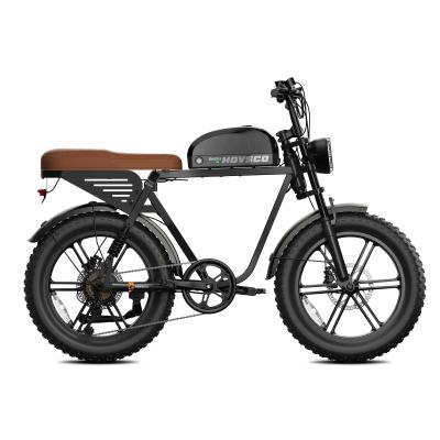 China HOVSCO R8 Electric Dirt Bike 1200W Lithium 15A Long Range Steel Frame Sport 7-Speed High Performance All-Terrain Fatbike for sale