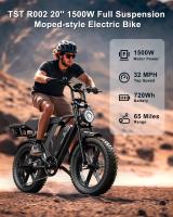 China OEM EU Warehouse 48v 15ah 20ah 25km/h Electric Bike 750w 20inch Fat Tire E-bike 750w Electric Bicycle Steel  Adult Fatbike for sale