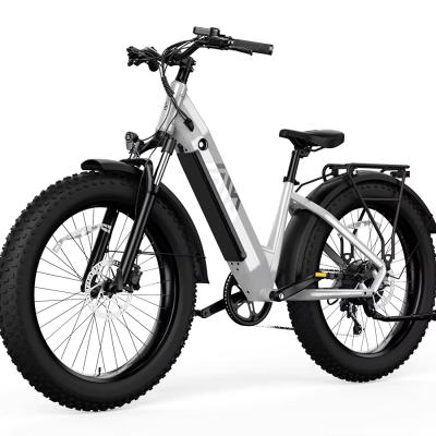 China Yeestep 26inch Electric Road Bike for Women Female Step Thru Electric Mountain Bike Brushless Rear Hub Motor 7 Speed Metal Frame for sale
