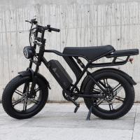 China EU 20 Inch Fat Tire Ebike Retro Motorcycle Style with Bafang Motor Lithium Battery 15AH Front LED Headlight for Outdoor Use for sale