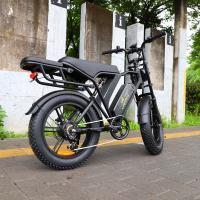 China EU 20 Inch Fat Tire Ebike Retro Motorcycle Style with Bafang Motor Lithium Battery 15AH Front LED Headlight for Outdoor Use for sale