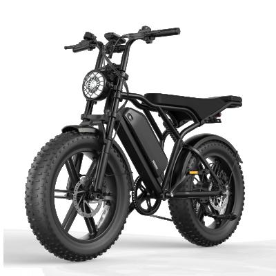 China 750W Electric Bicycle Disc Brake Dirt Bikes V20 Retro Sport Electronic Bicycle Fat Ebike R002 for sale