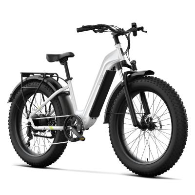 China F622 26 Inch Electric Bike with 48v Rear Hub Brushless Motor Fat Tire Lithium Battery Fat Ebike for sale