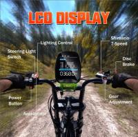 China R9 Dual Battery Electric  Bicycle 250W Long-Range Full Suspension Moped Style Electric Bike for sale