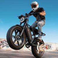 China R002 OEM 48V V8 Electric Moped Fatbike EU Stock 20inch 4.0 Electric Dirt Bike Bicicleta Electrica High Speed 15A Vintage Ebike for sale