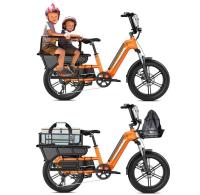 China HOVSCO HovCart 20'' Step-Thru Lightweight Aluminum Frame  Cargo Bike - 1300W Motor, 80km Range, Fat Tire All-Terrain E-Bike for sale