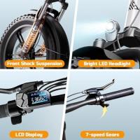 China German Warehouse F008 Electric Folding Bicycle 20