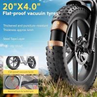 China 2026 EU Stock F008 Fat Tire Electric Bicycle 48V 20