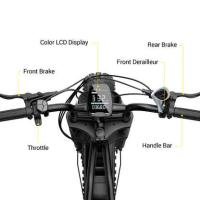 China R002 Plus EU Stock Electric Fat Tire Bike Hydraulic Brake Fat Tire E-bike Fat Tire Electric City Bike 250w 750w for sale